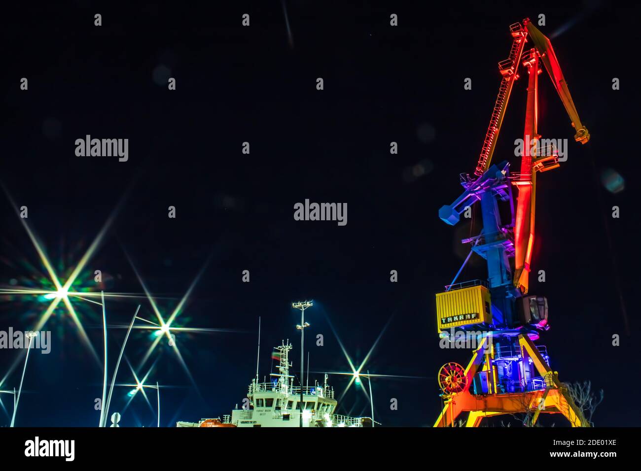 Crane full of colour Stock Photo - Alamy