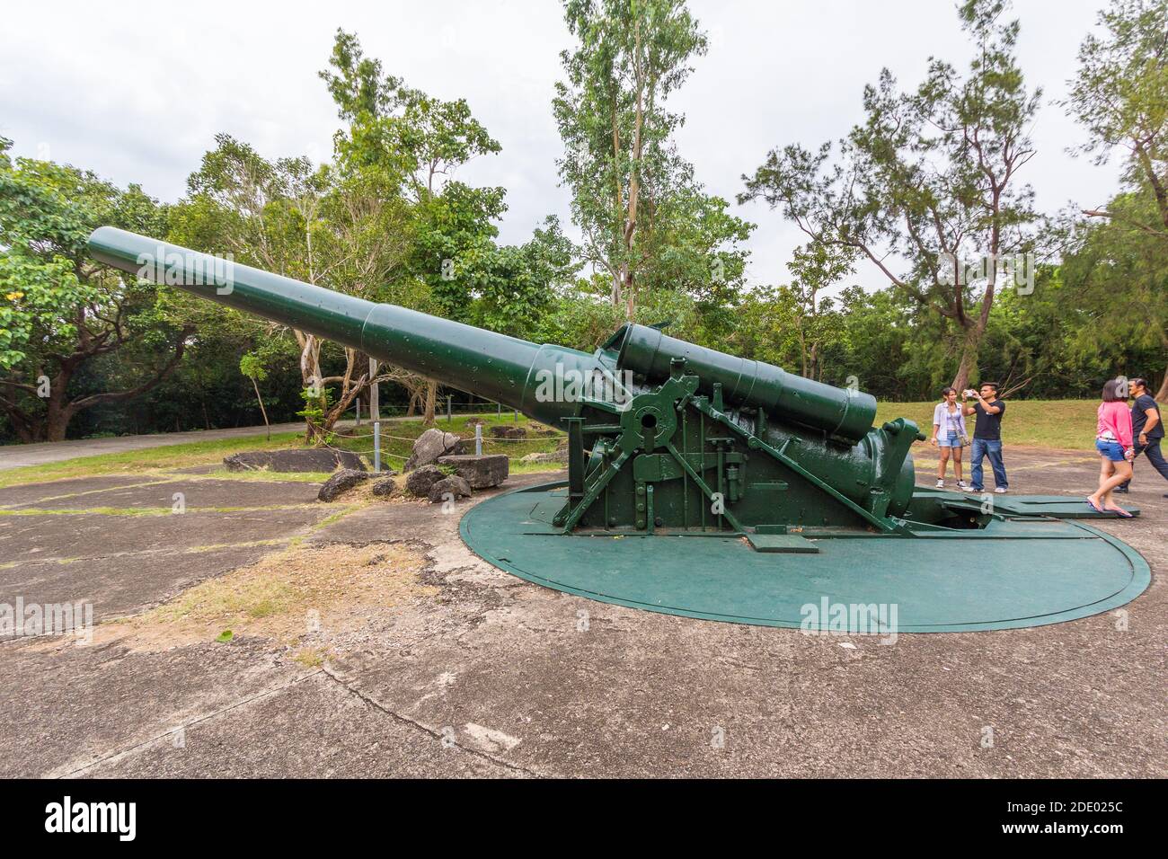 One of the many artillery mortar batteries within Corregidor Island ...