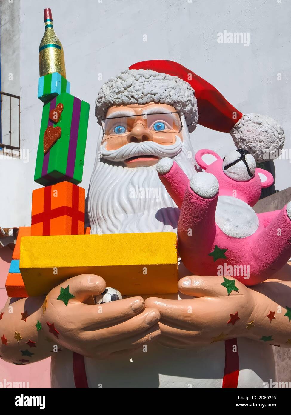 Christmas in Portugal - Santa Claus with gifts and parcels Stock Photo ...