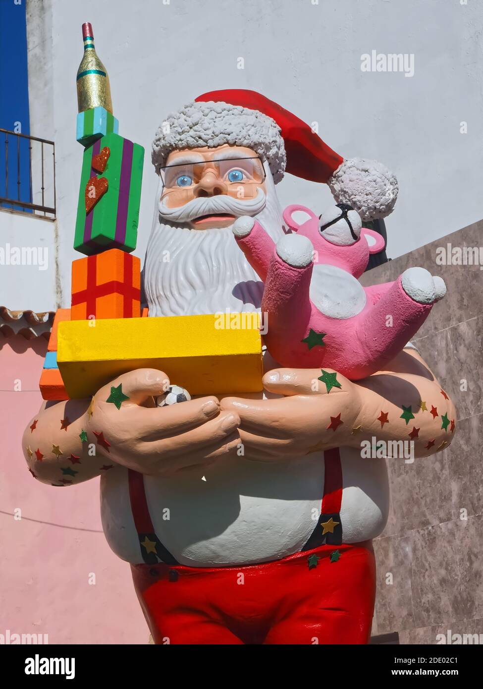 Christmas in Portugal - Santa Claus with gifts and parcels Stock Photo ...