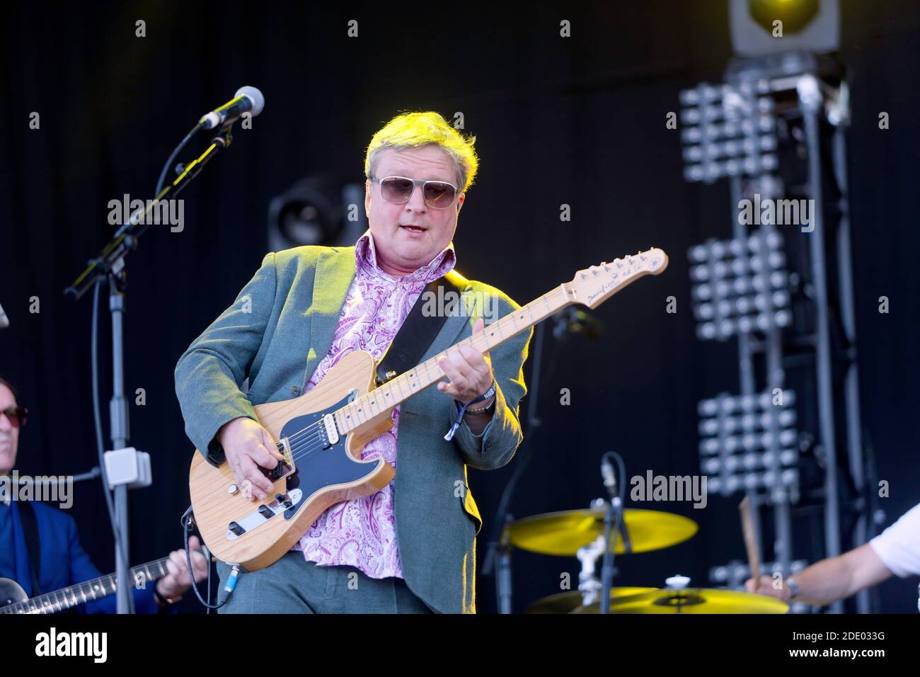 Glenn Tilbrook of Squeeze, performing on the main stage at the ...