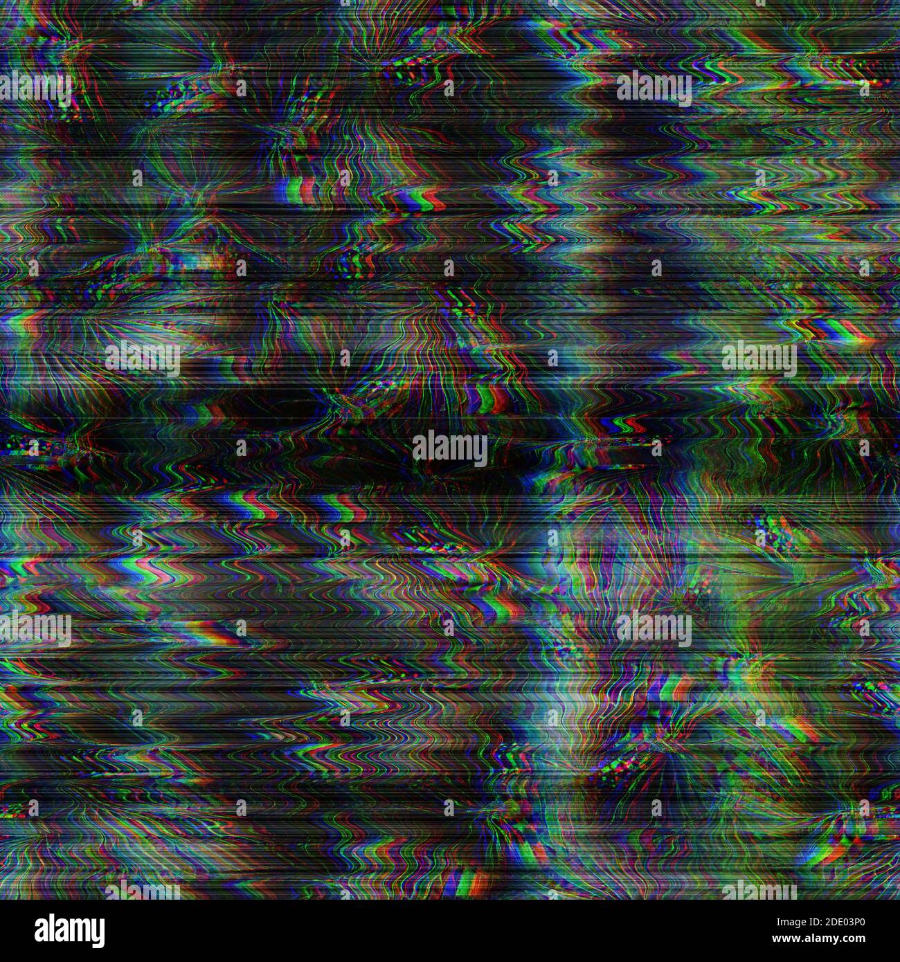 Seamless techno glitch tropical RGB computer noise Stock Photo - Alamy