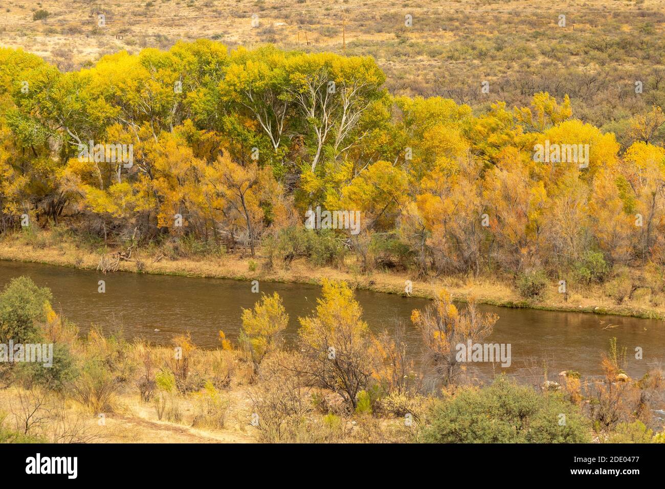 Scenic Verde River Canyon Arizona in Autumn Stock Photo - Alamy