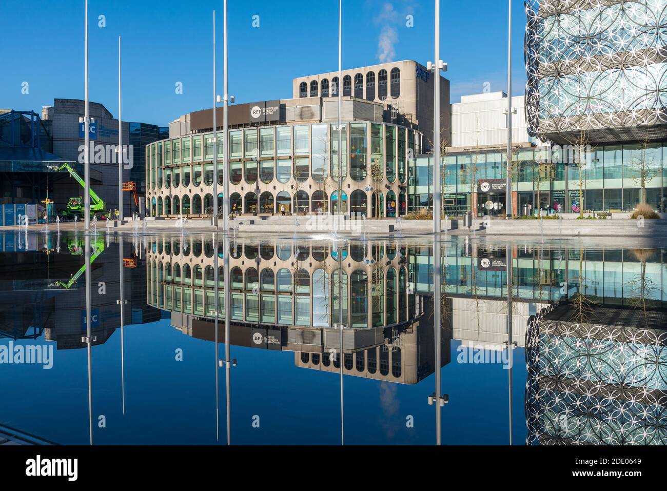 The Birmingham Repertory Theatre in Centenary Square, Birmingham city ...