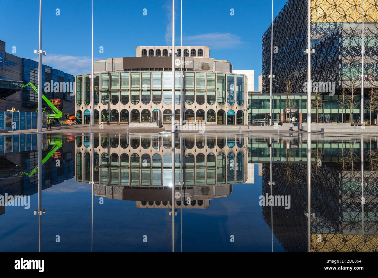 The Birmingham Repertory Theatre in Centenary Square, Birmingham city ...