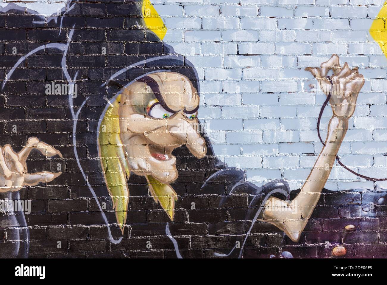 Street art work, Otautahi, of Jacob Yikes in Christchurch, New Zealand ...