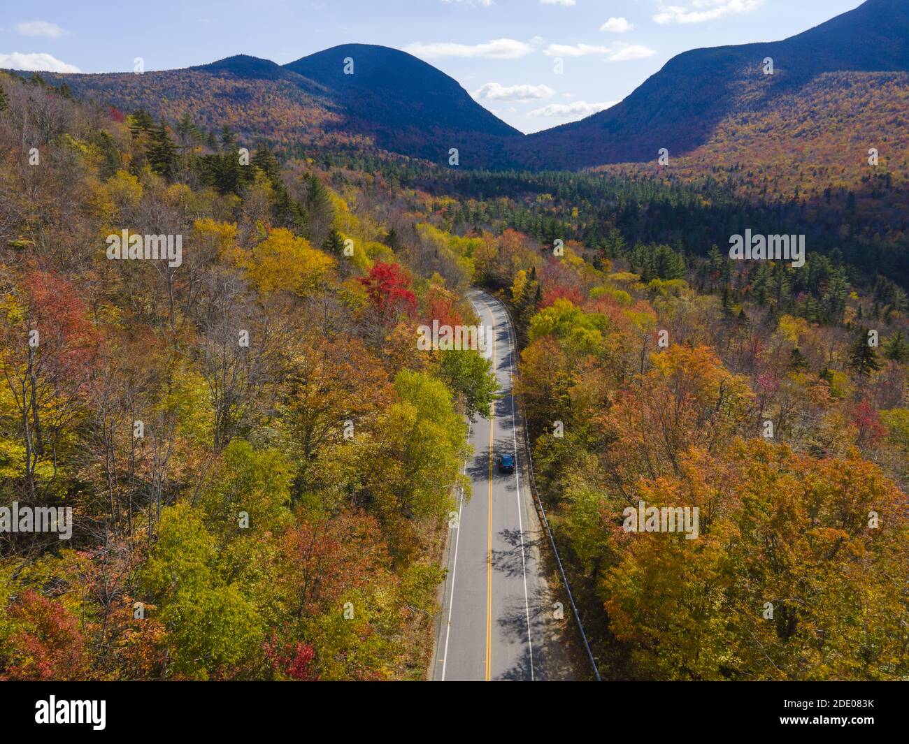White Mountain National Forest fall foliage on Kancamagus Highway near ...
