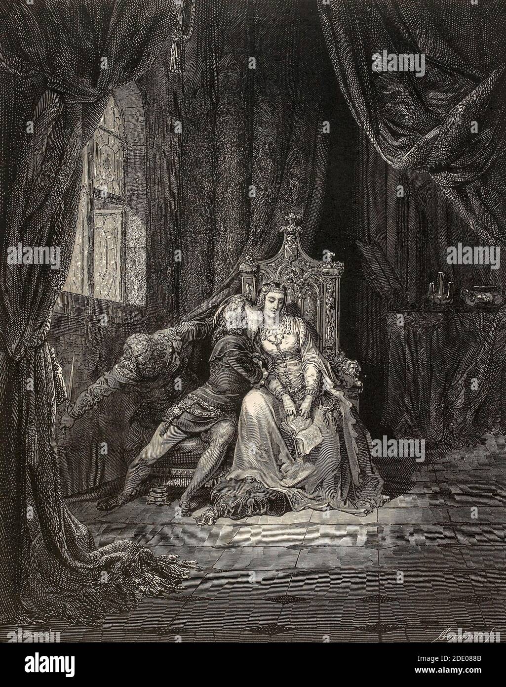 Paolo and francesca gustave dore hi-res stock photography and images ...