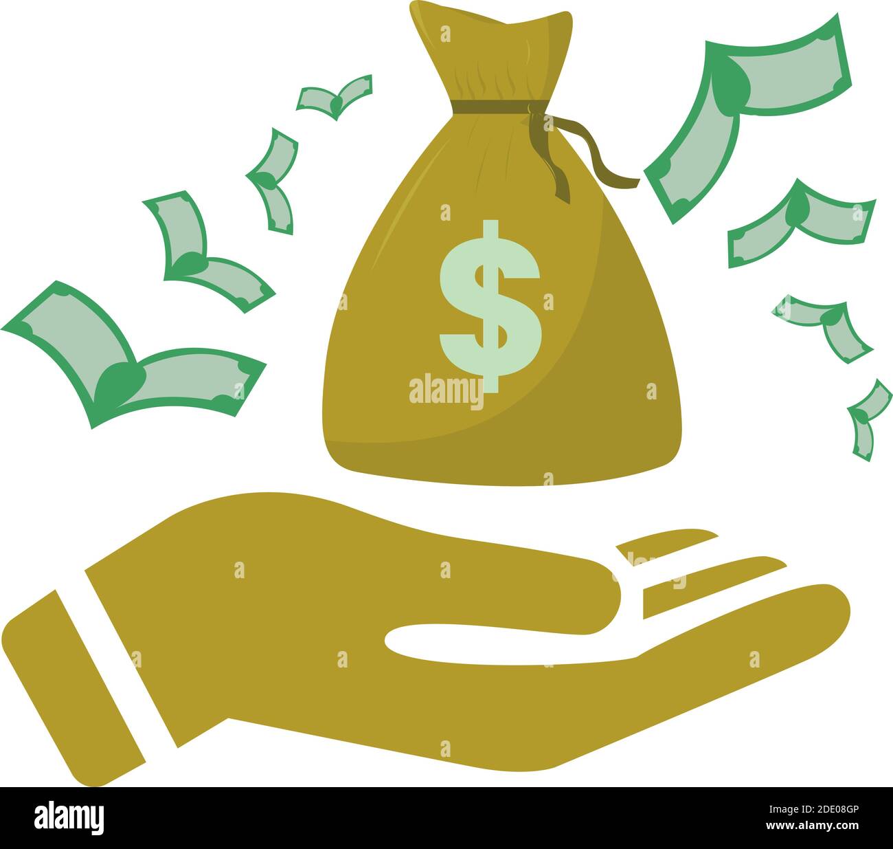 Money coins growing income Stock Vector Images - Alamy