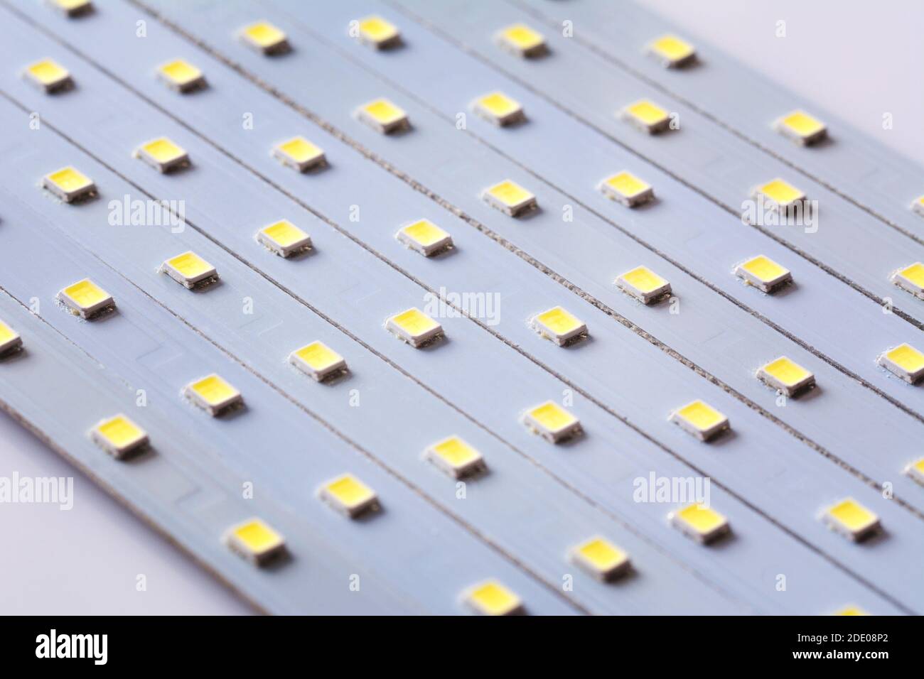 Led smd screen strip on white background. Diode strip. LED lights tape ...