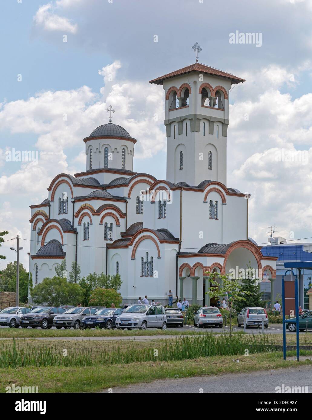 Novi Sad, Serbia - June 3, 2018: New Orthodox Church of the Ascension ...