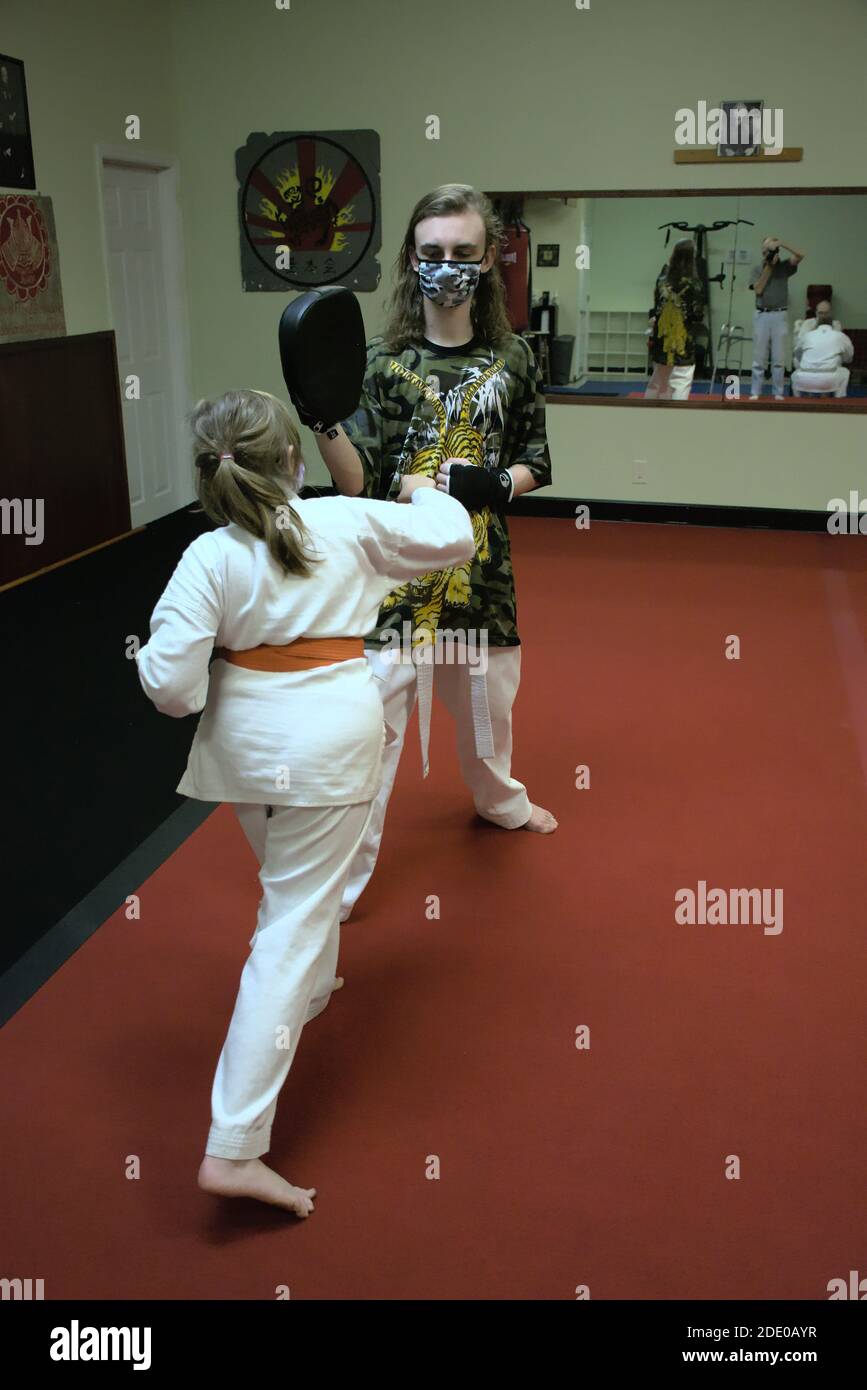 These Action photographs are of my son and daughter at their karate ...