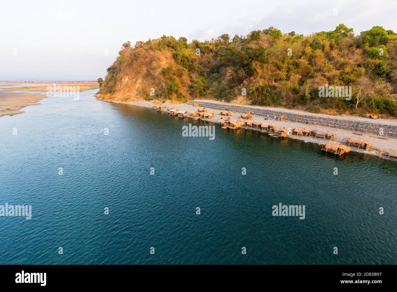 River cottages dot the Abra River where people go for a swim and some ...
