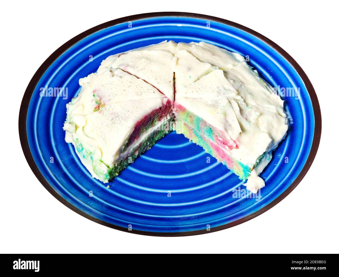 cooking sweet sponge cake at home - cutted homemade sponge cake covered ...