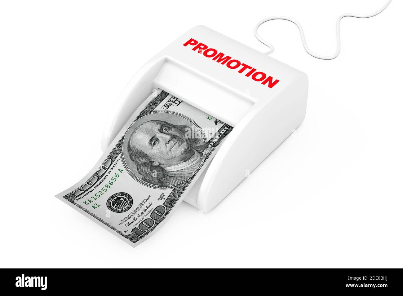 Make Money with Promo Concept. Money Maker Promotion Machine with ...