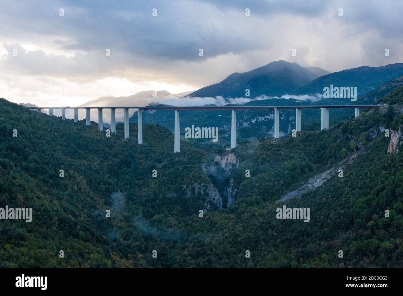 Motorway Viaduct Italia between Calabria mountains Stock Photo - Alamy