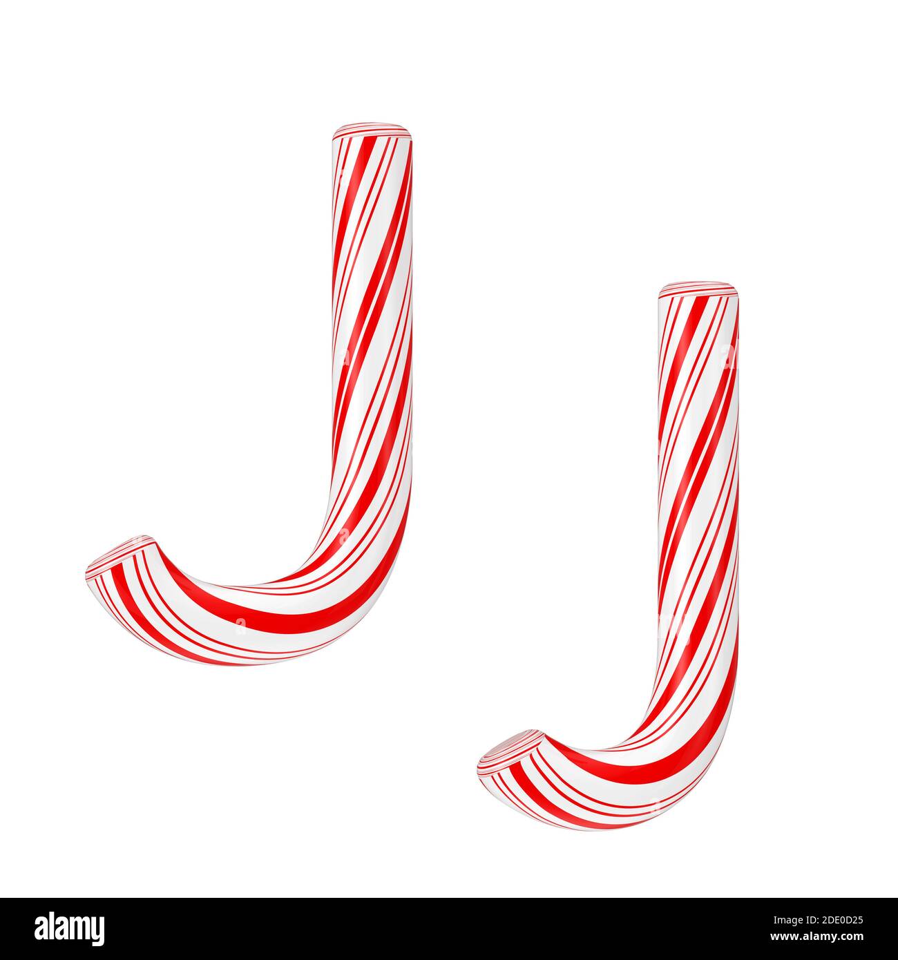 Letter mint candy cane Cut Out Stock Images & Pictures - Alamy