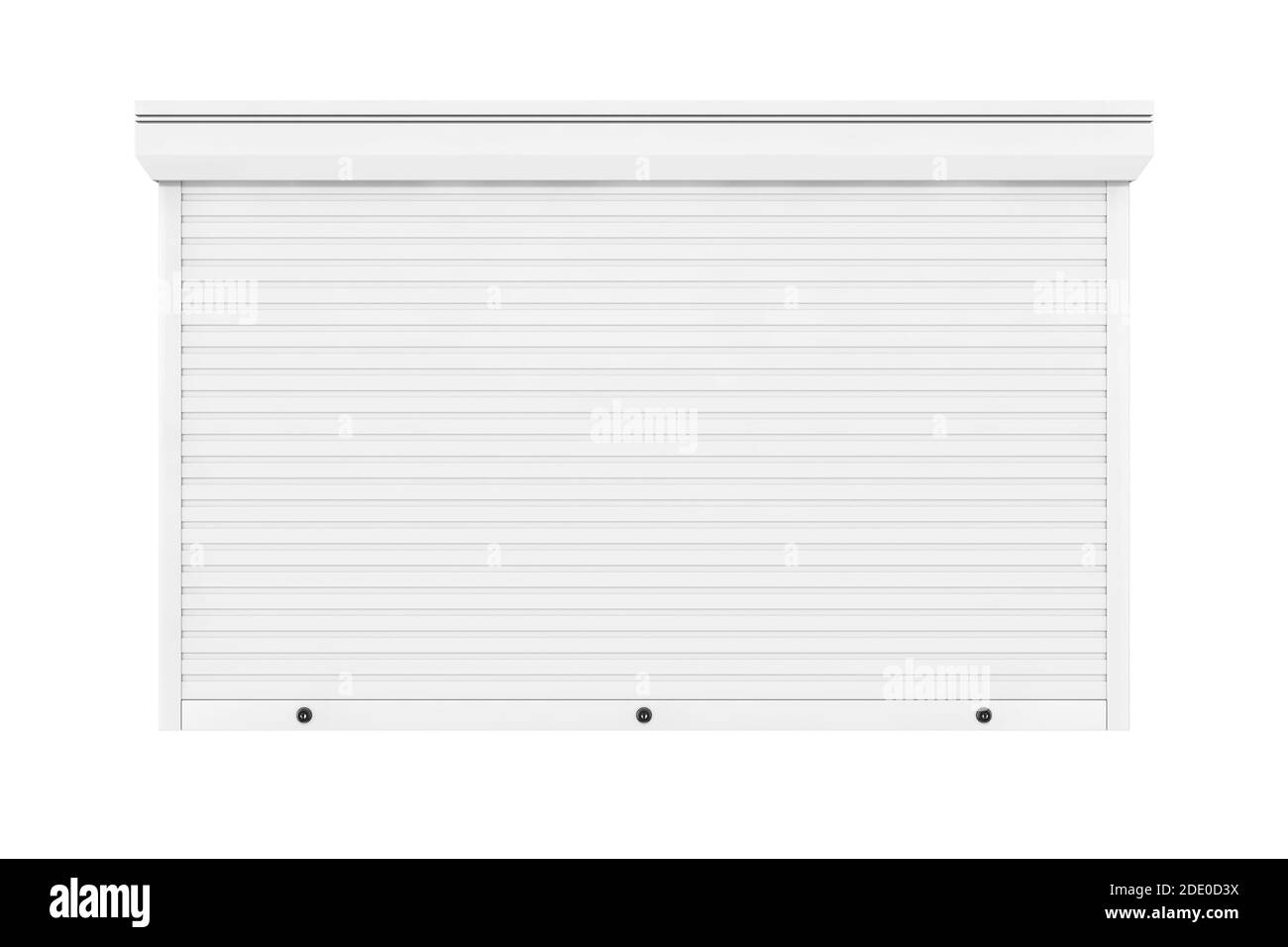 Protect White Garage and Shop Roller Shutters System on a white ...