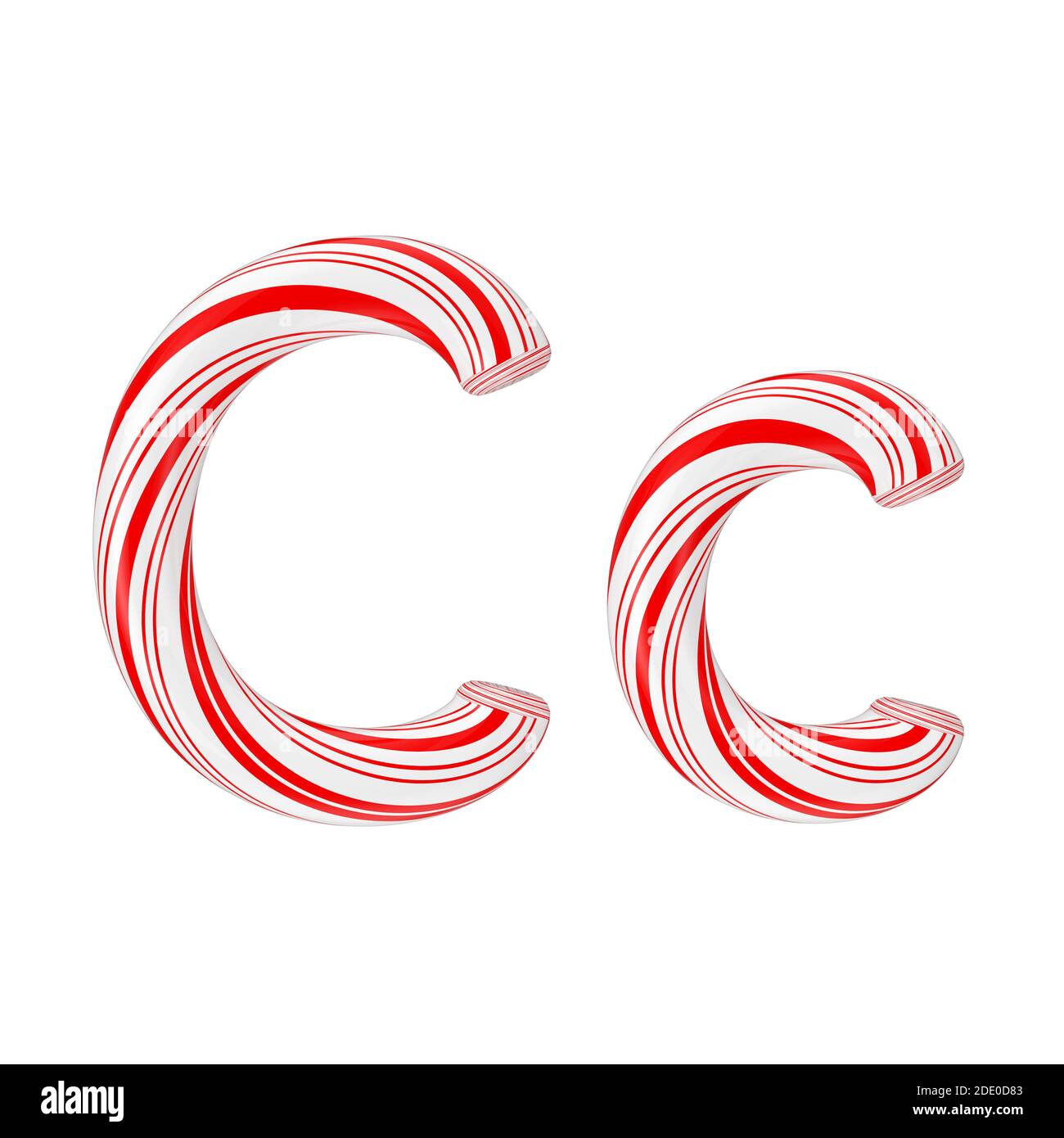 Striped Letter C