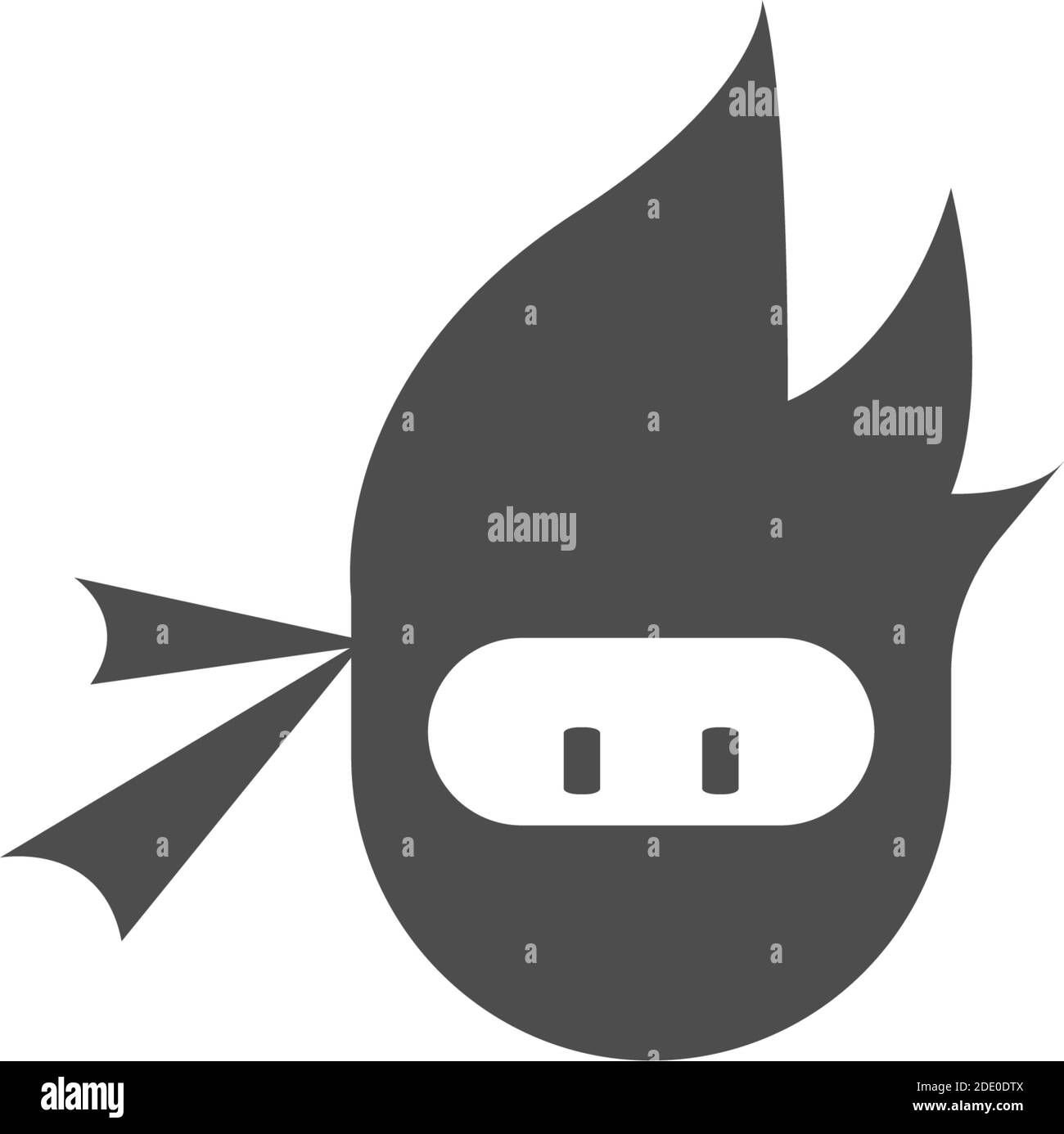 Ninja Face logo vector template Stock Vector Image & Art - Alamy