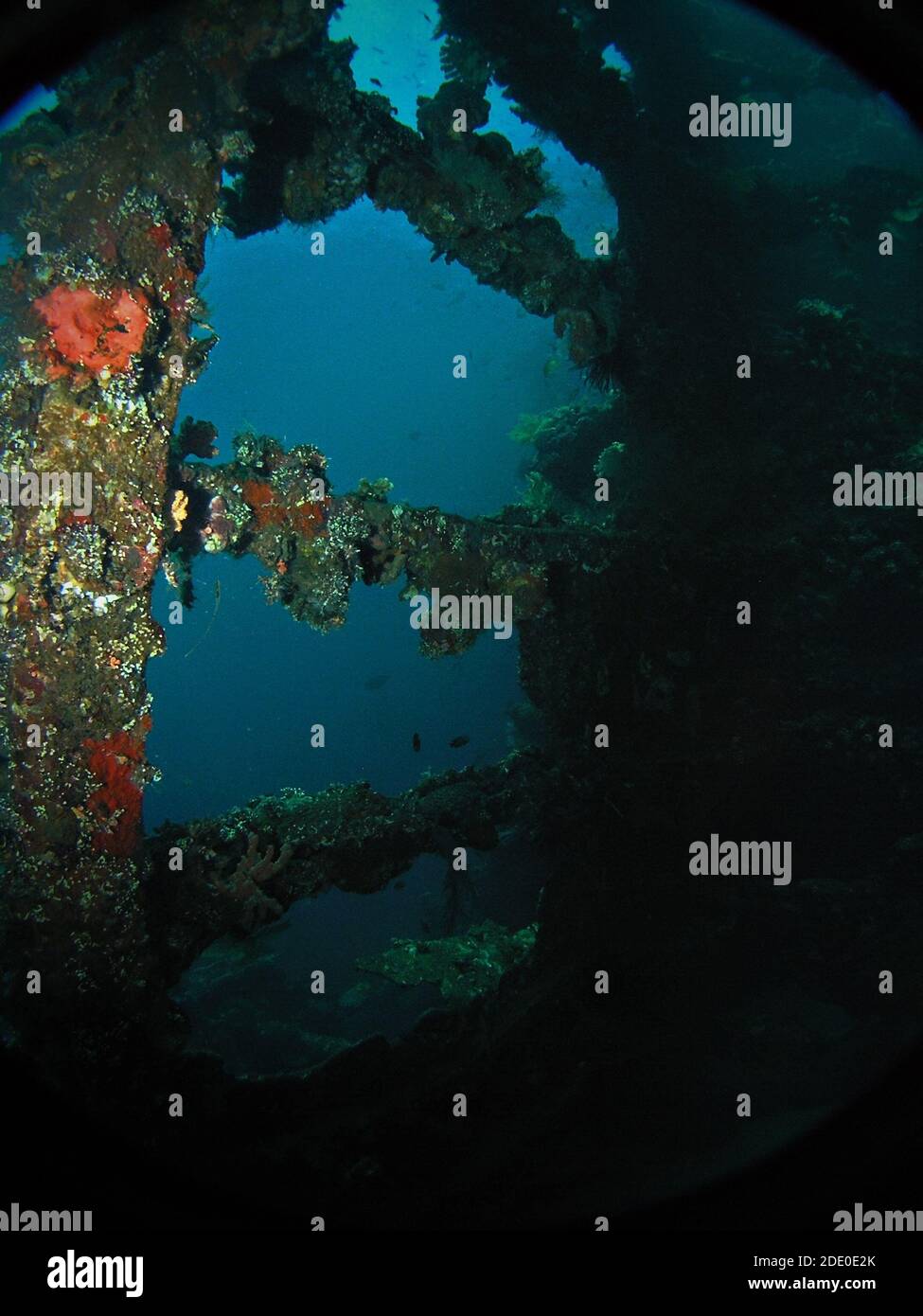 USS Liberty shipwreck, Tulamben beach, Bali Island, Indonesia Stock ...