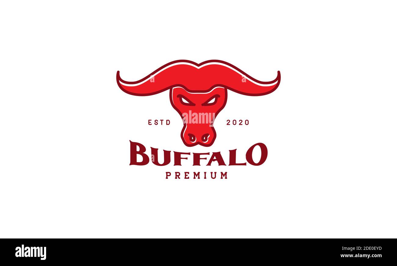 Red buffalo Stock Vector Images - Alamy