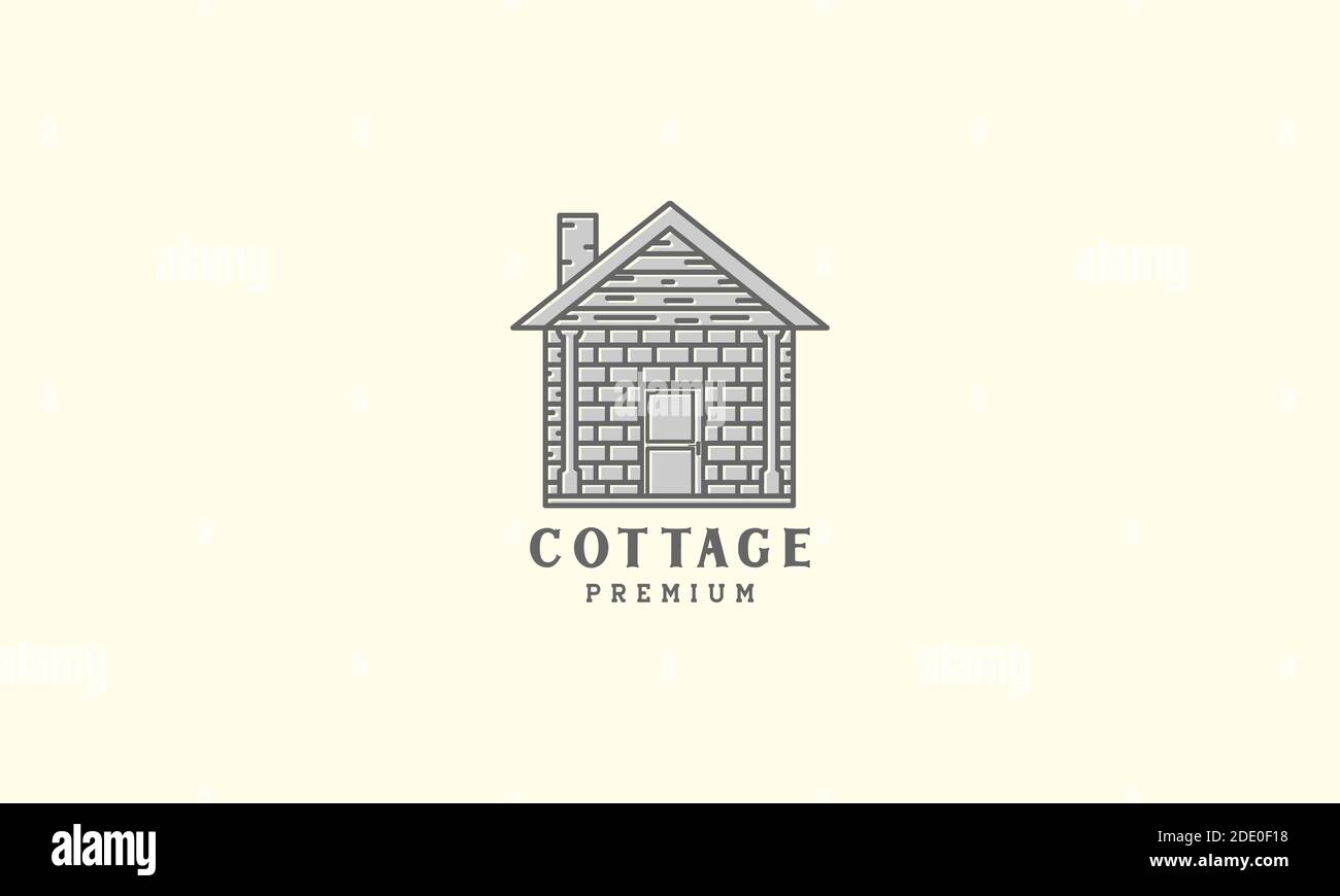 Antique facade country house Stock Vector Images - Alamy