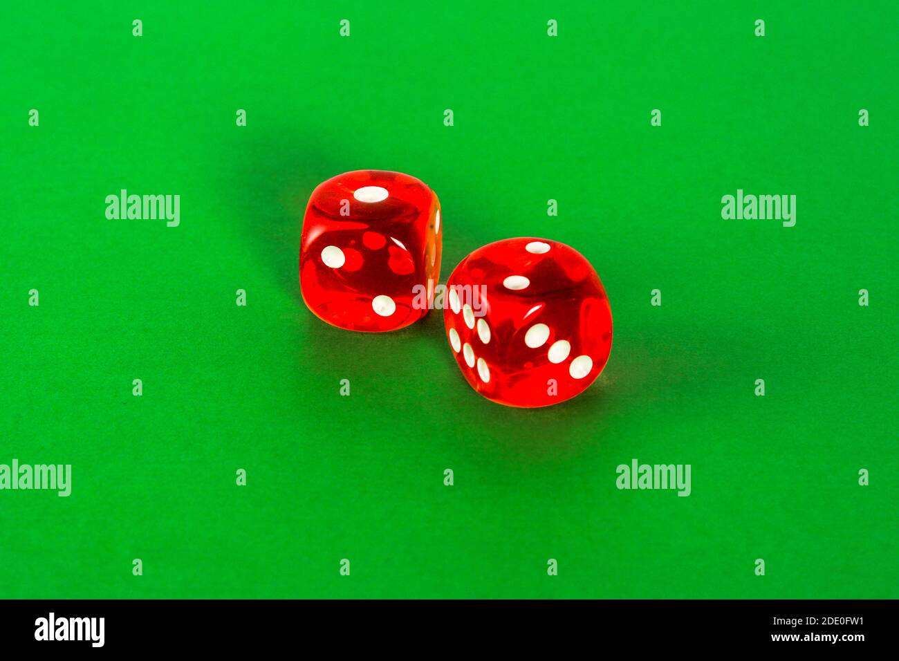 Red green white dice hi-res stock photography and images - Alamy
