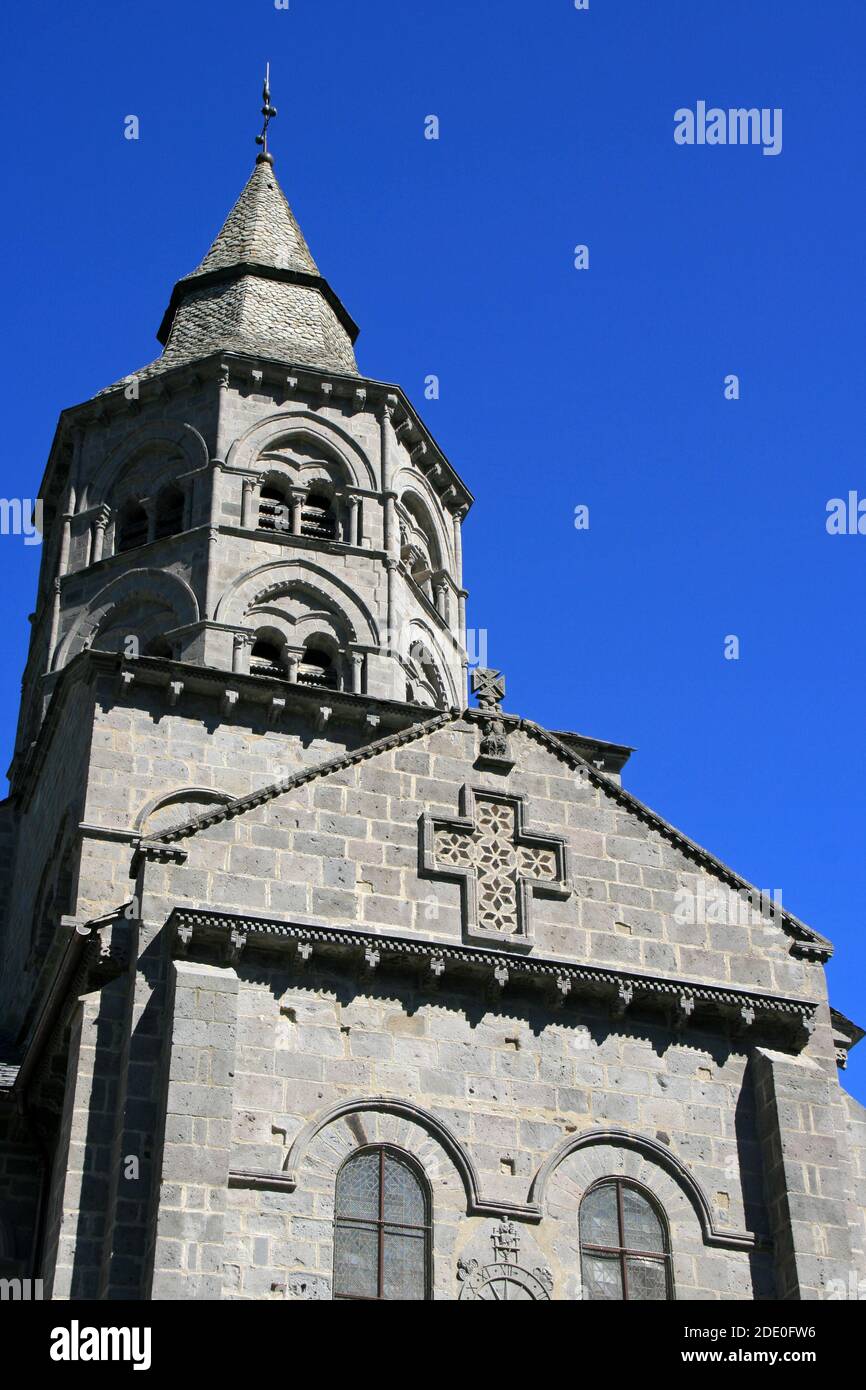 notre-dame basilica in orcival in auvergne (france Stock Photo - Alamy