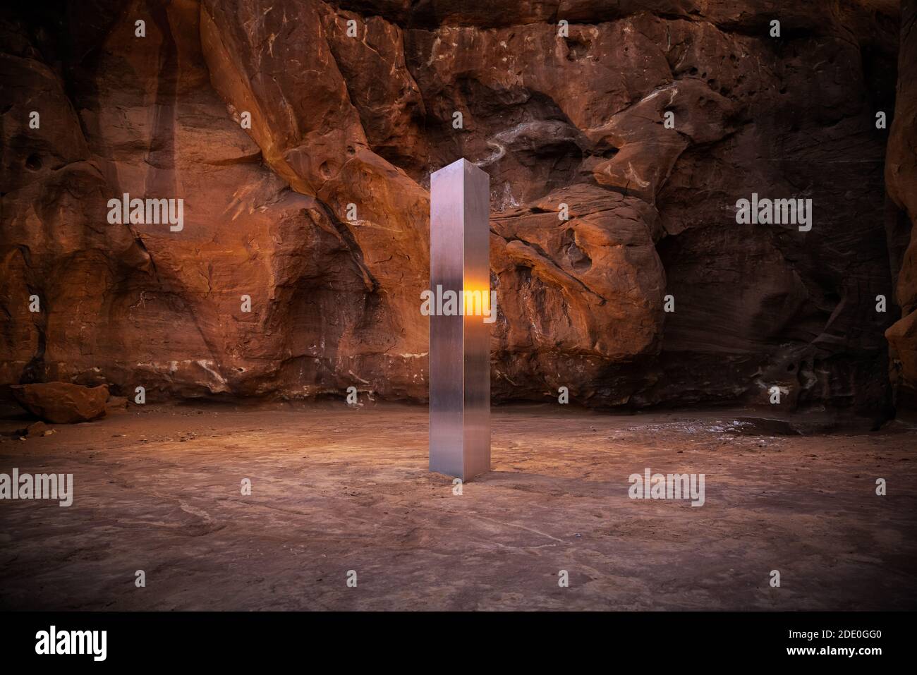 Metal Monolith, Utah. This object was discovered deep in the Utah ...
