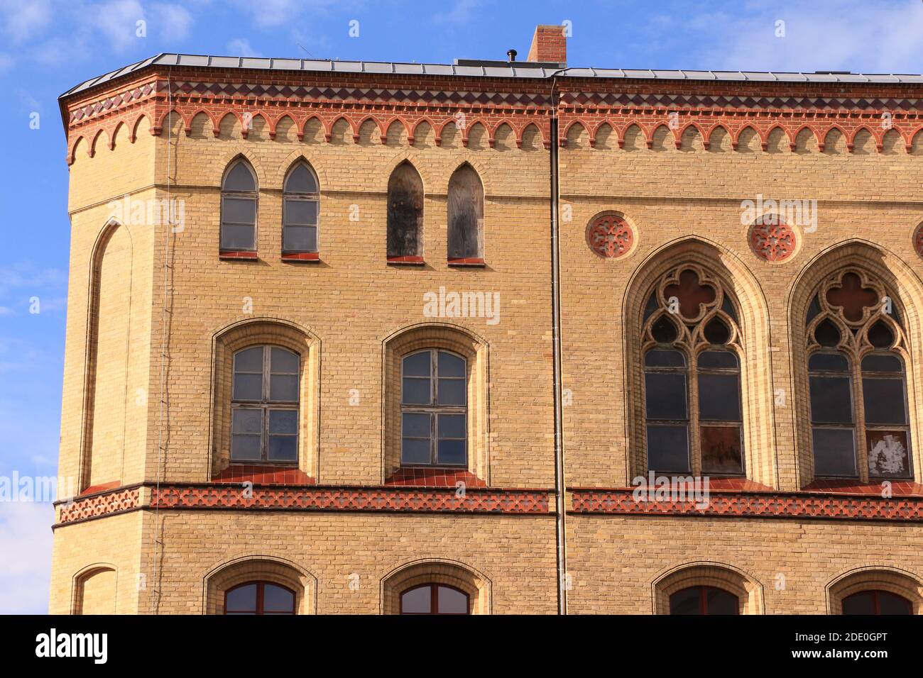 Historische Gebäude in der Altstadt von Stralsund in Mecklenburg ...