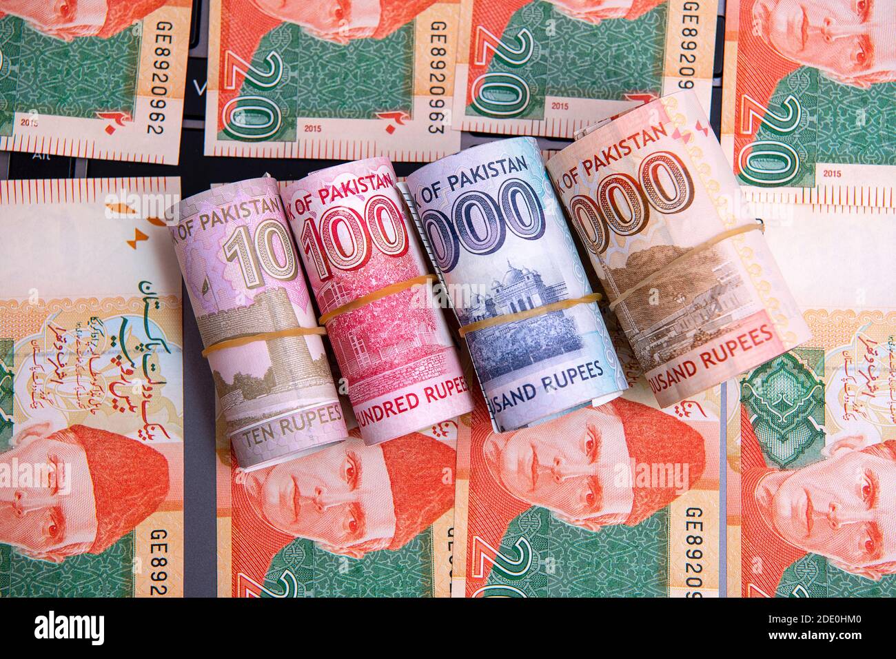 Pakistani Currency Banknote . Business and Finance concept Stock Photo ...