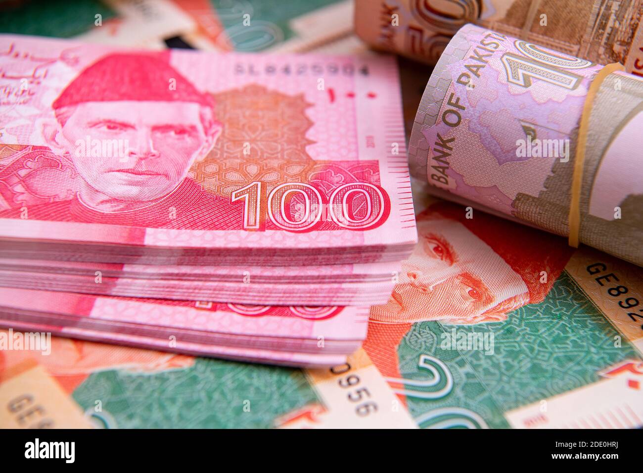 Pakistani Currency Banknote . Business and Finance concept Stock Photo ...