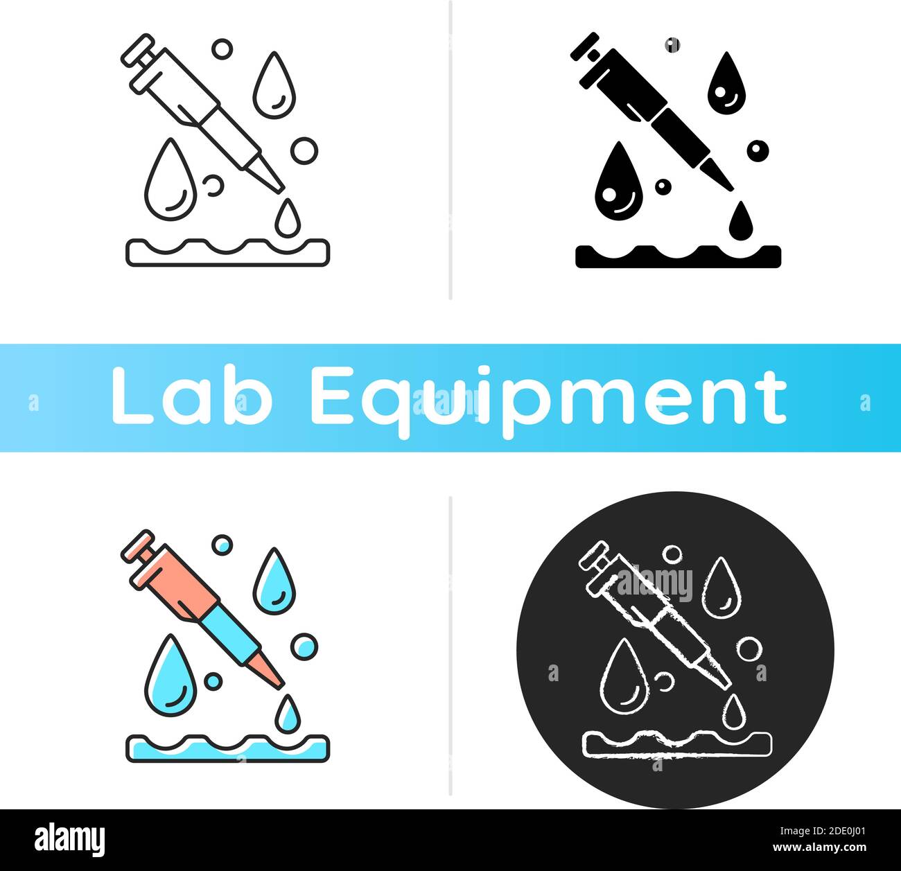 Pipette glyph icon drop Stock Vector Images - Alamy