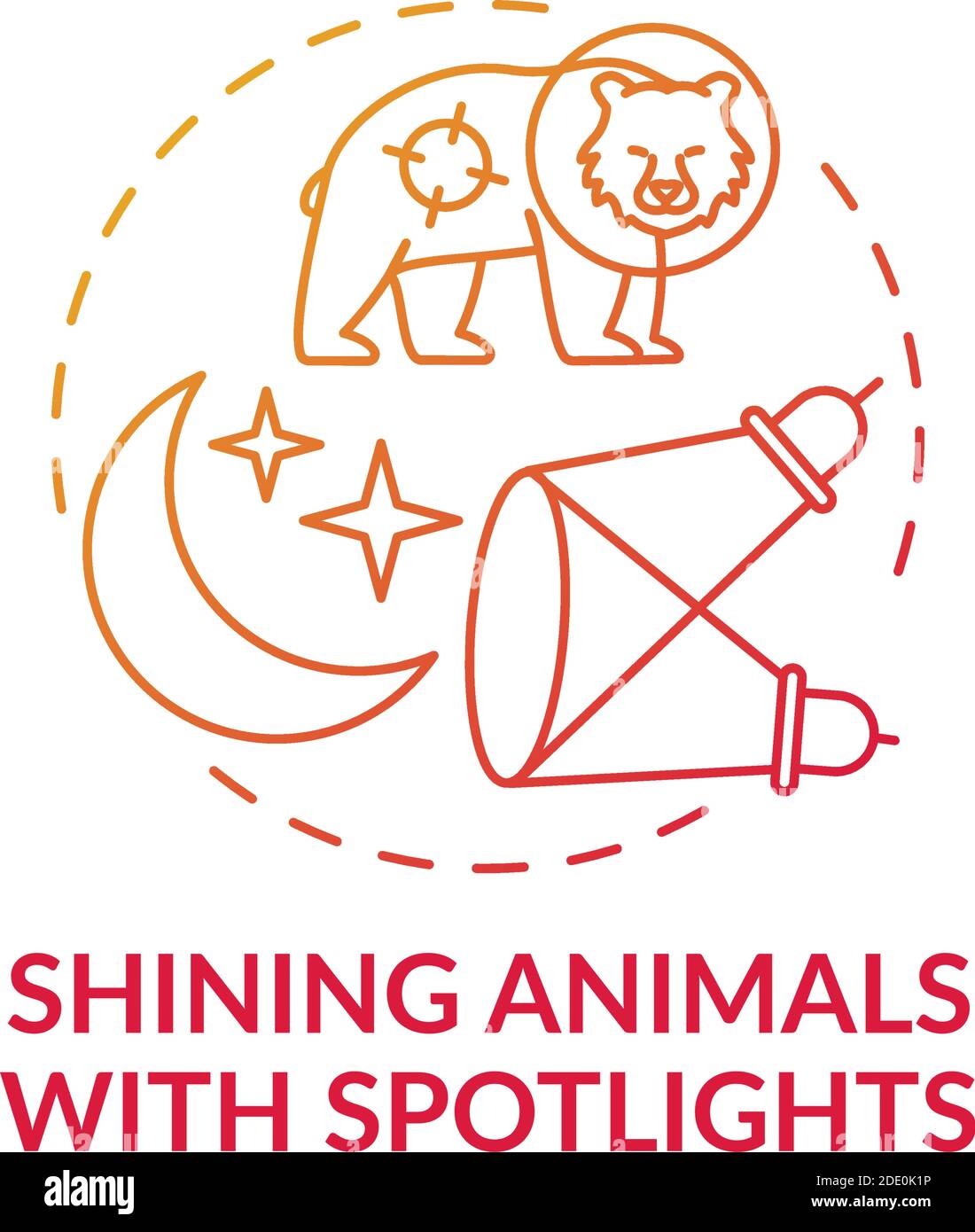 Wildlife spotlight Stock Vector Images - Alamy