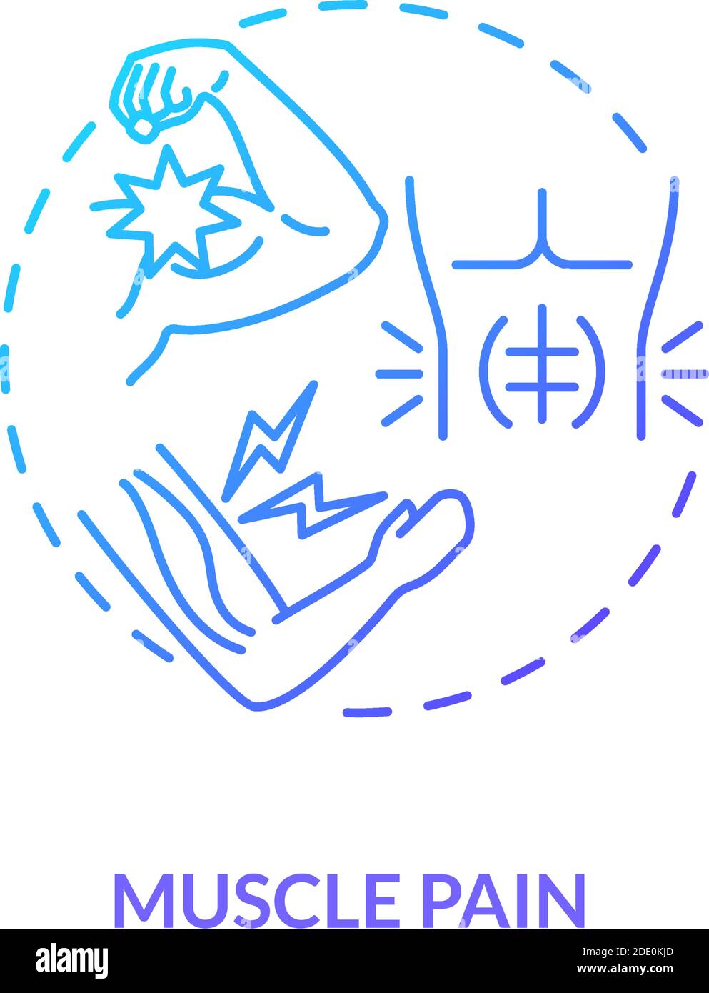 Muscle pain concept icon Stock Vector Image & Art - Alamy