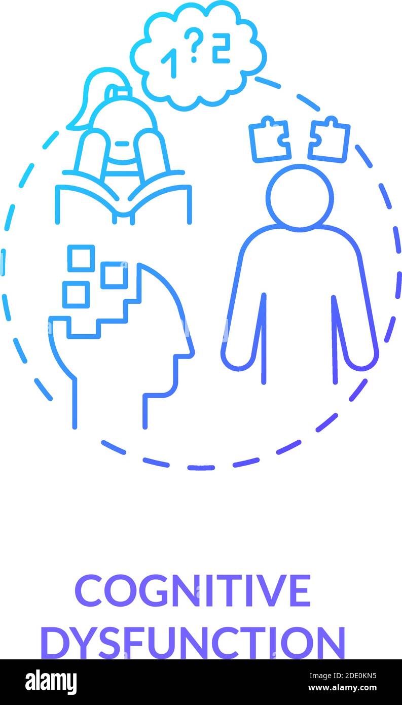 Cognitive dysfunction concept icon Stock Vector Image & Art - Alamy