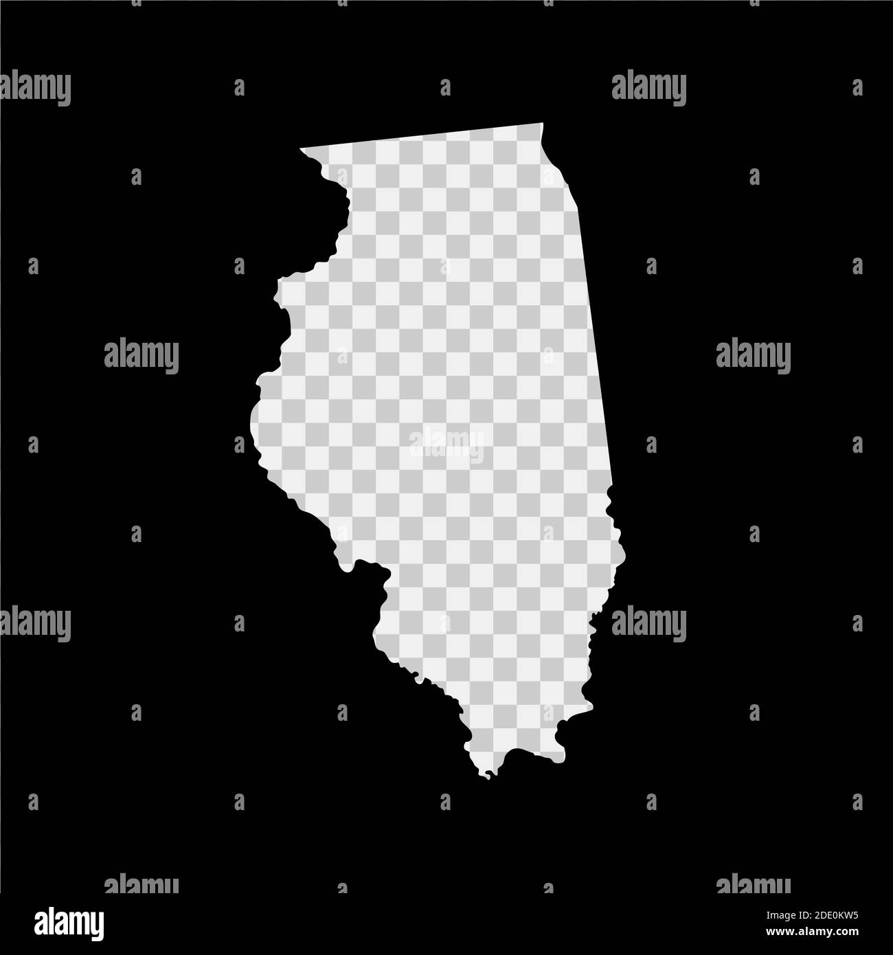 Illinois contour Black and White Stock Photos & Images - Alamy