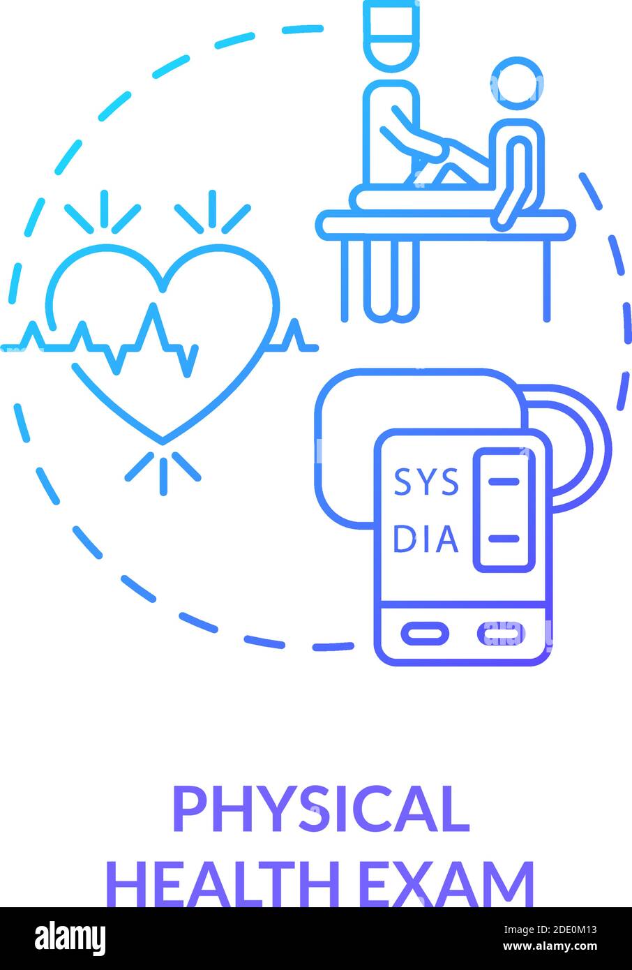 Physical health exam concept icon Stock Vector Image & Art - Alamy