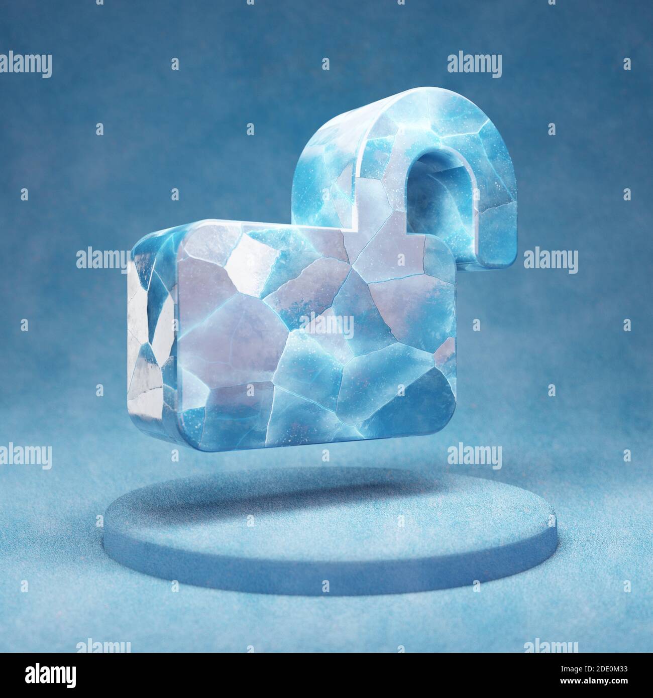 Lock icon cracked blue hi-res stock photography and images - Alamy