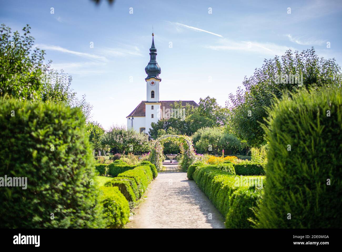 Schlossgarten - Starnberger See - Palace Gardens at Lake Starnberg, Bayern, Germany Stock Photo ...