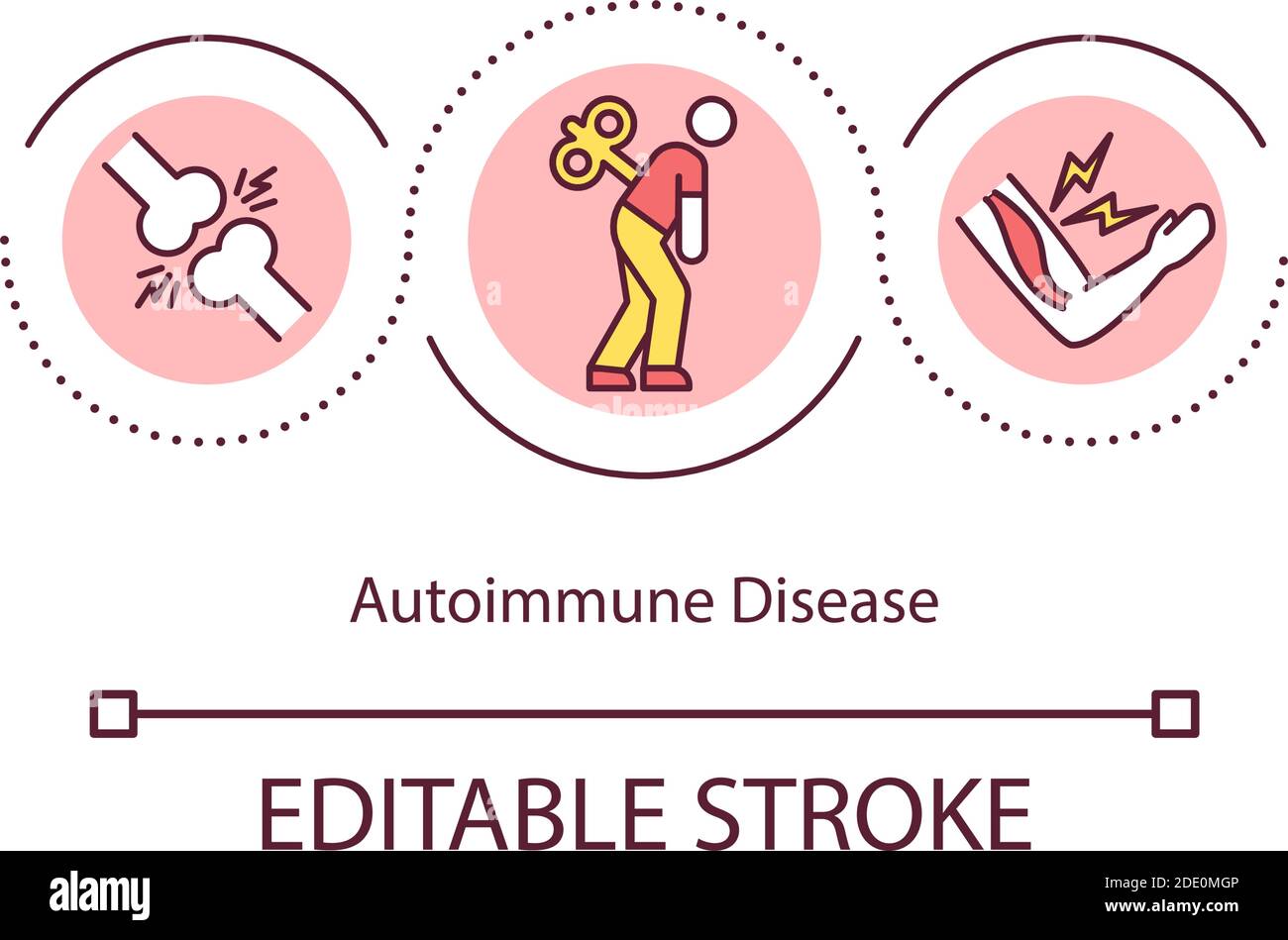 Autoimmune disease concept icon Stock Vector Image & Art - Alamy
