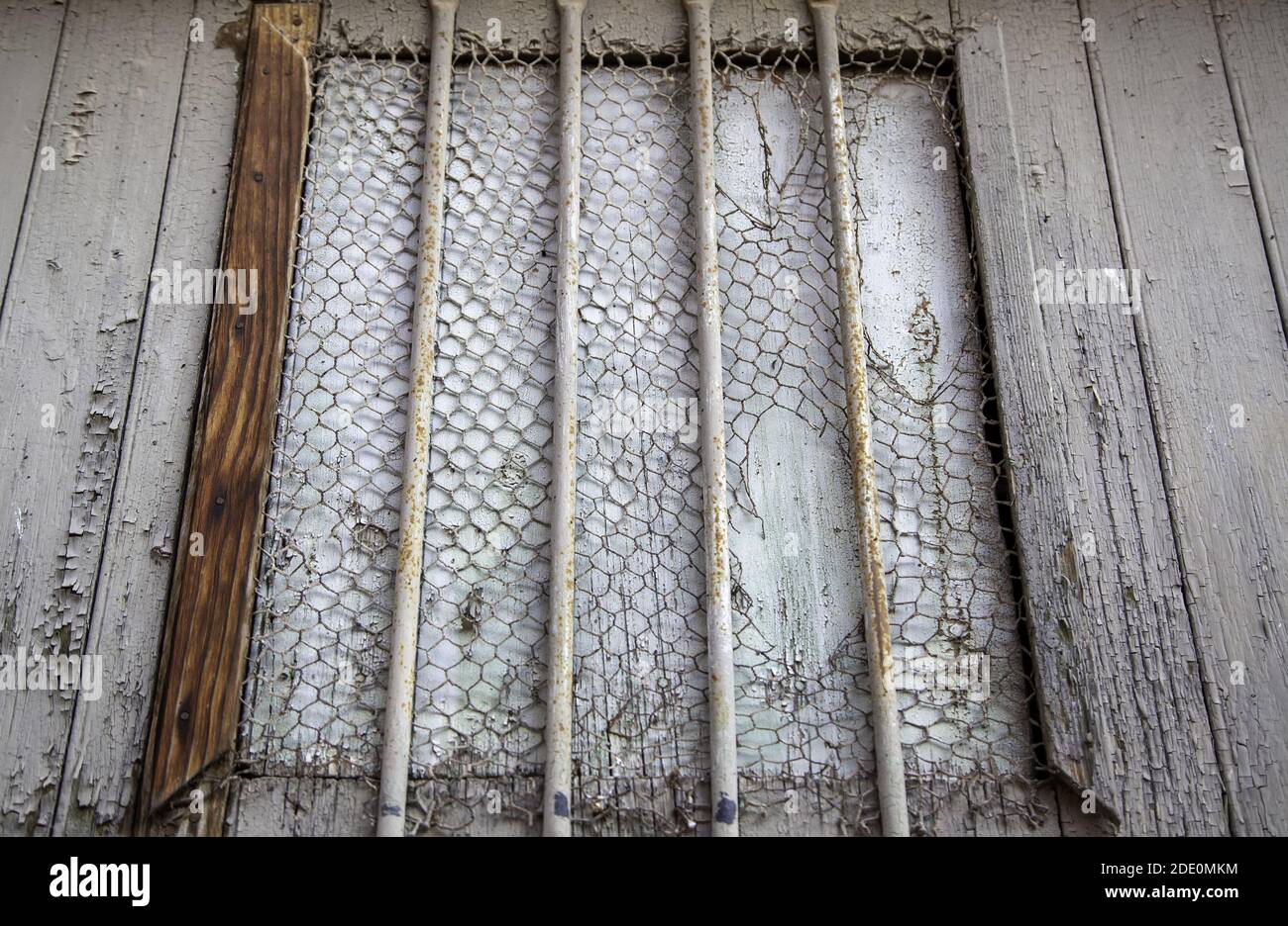 Rusty metal fence for window protection, construction and architecture ...