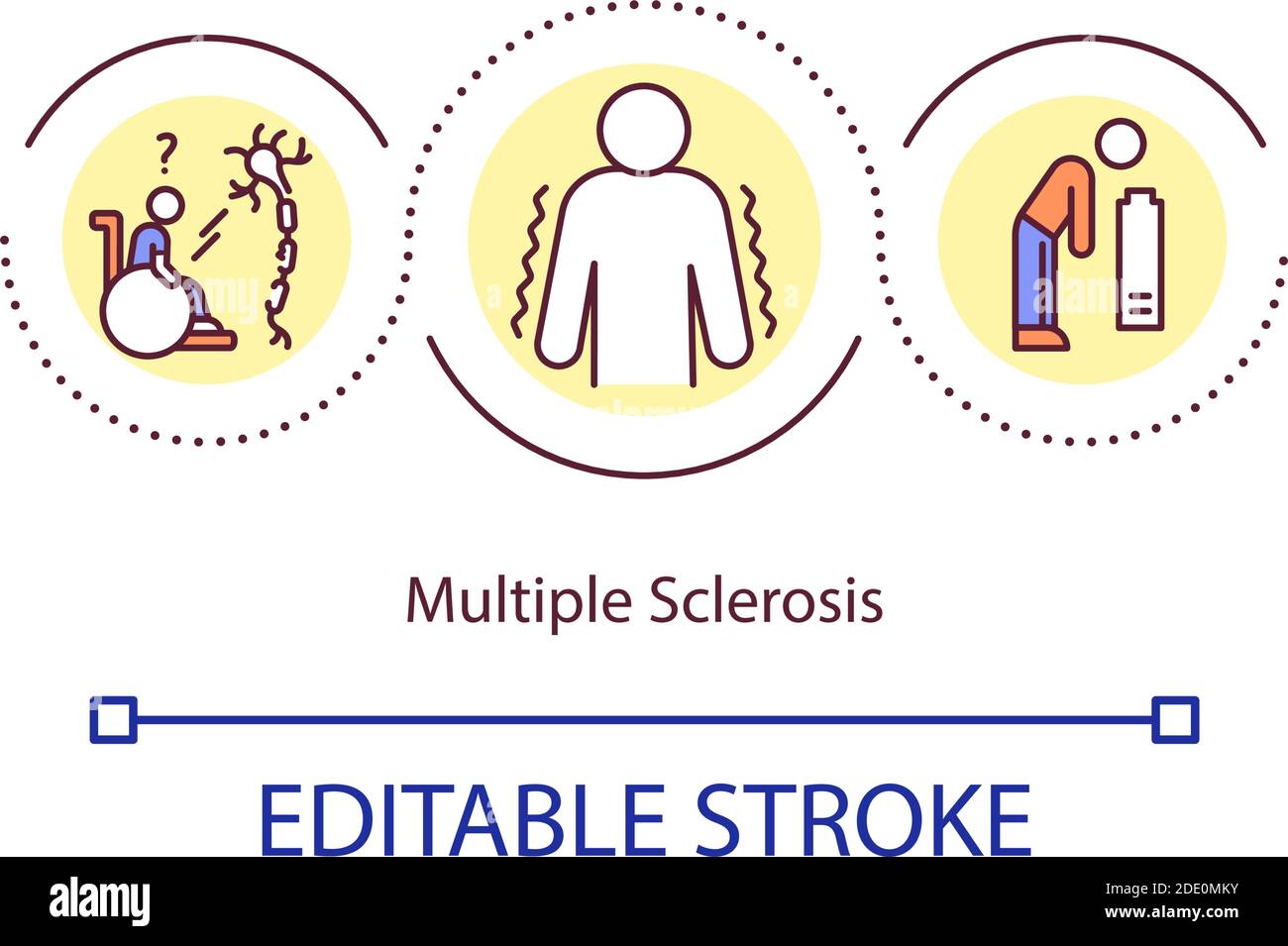 Multiple sclerosis concept icon Stock Vector Image & Art - Alamy