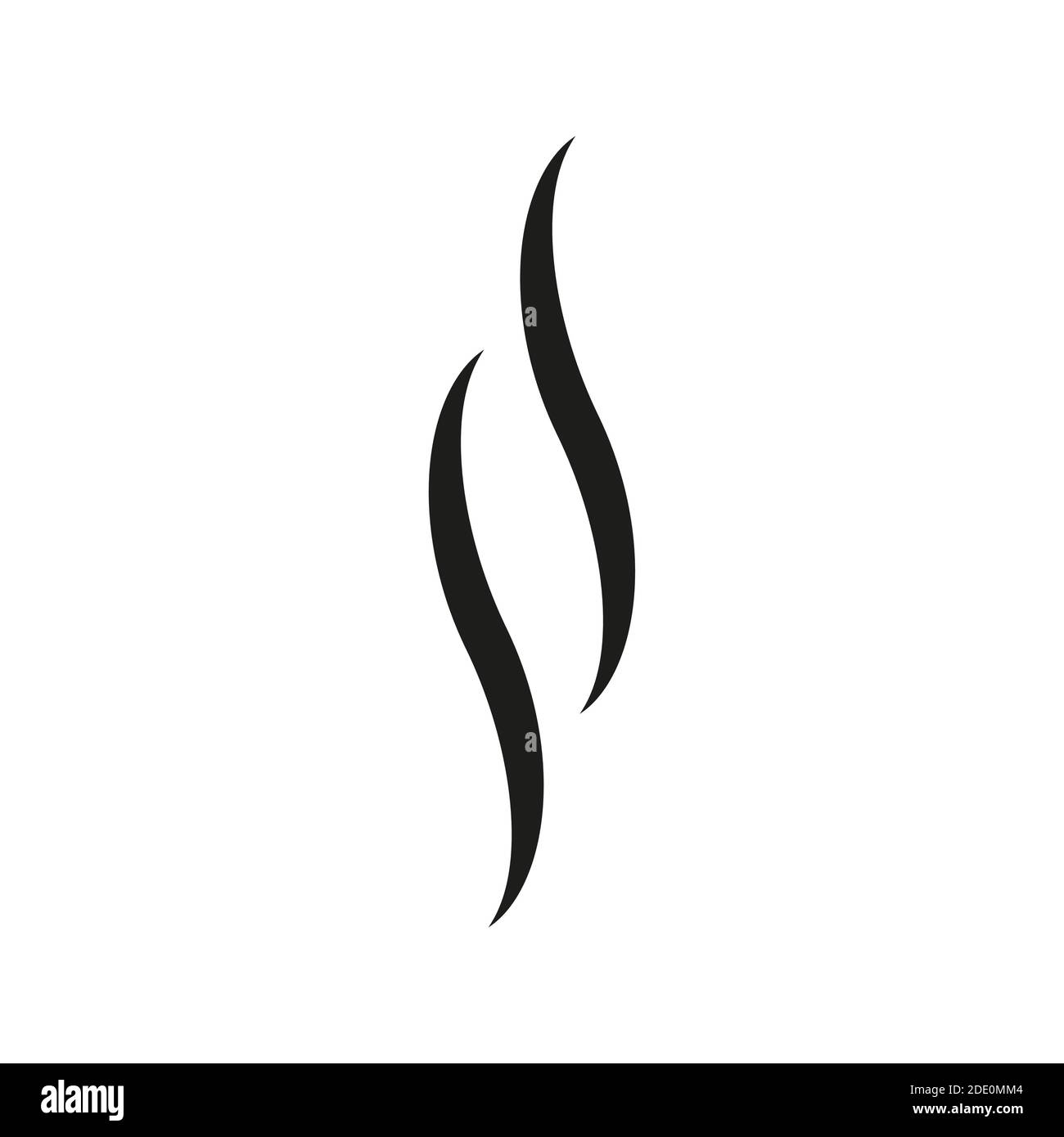 Odor icon isolated. Aroma, smoke, smell, vapor sign or steam vector ...