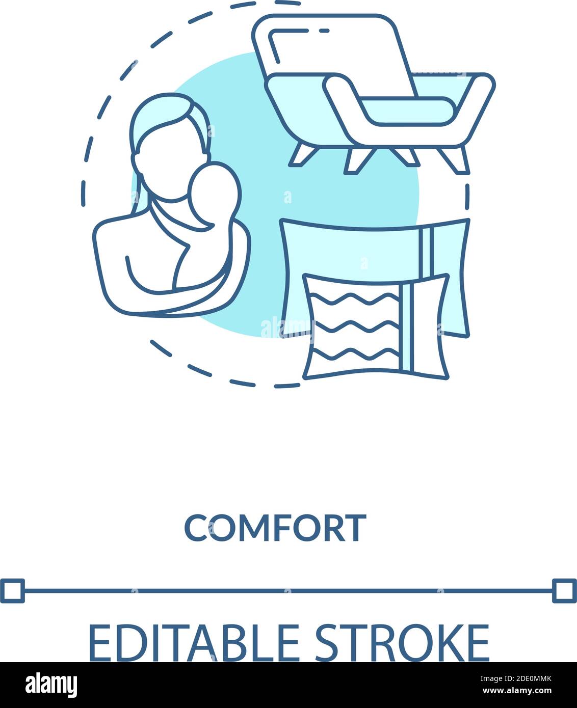 Comfort concept icon Stock Vector Image & Art - Alamy