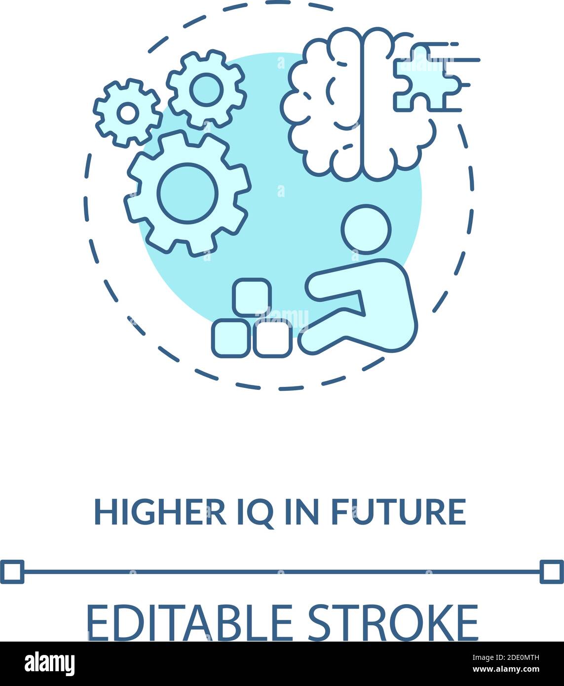 Higher IQ in future concept icon Stock Vector Image & Art - Alamy