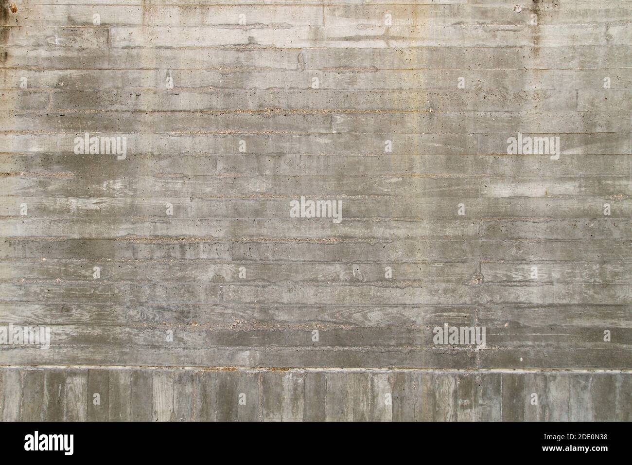 Formwork raw concrete wall with wood impression, grunge background ...