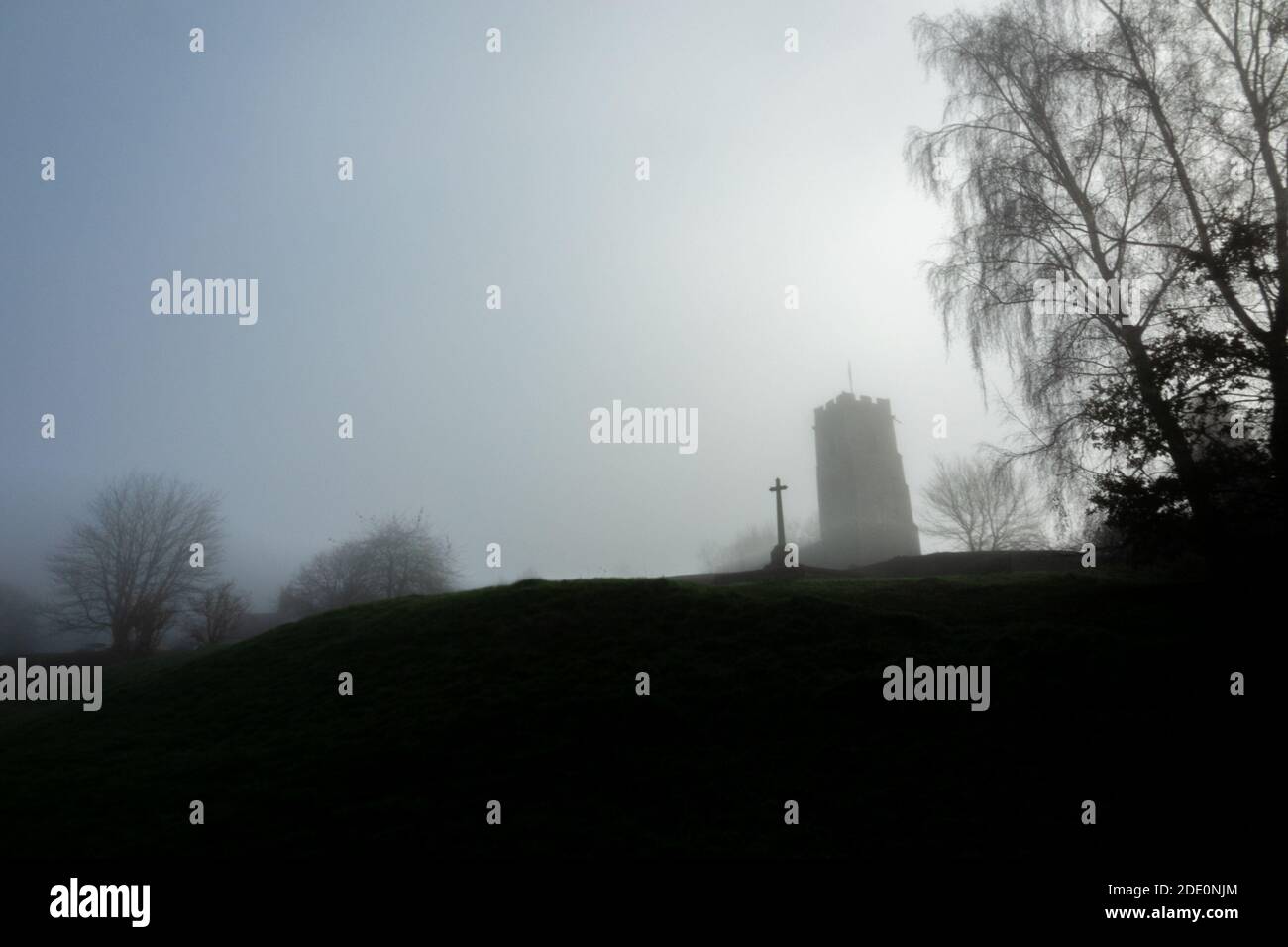 Church in mist hi-res stock photography and images - Alamy