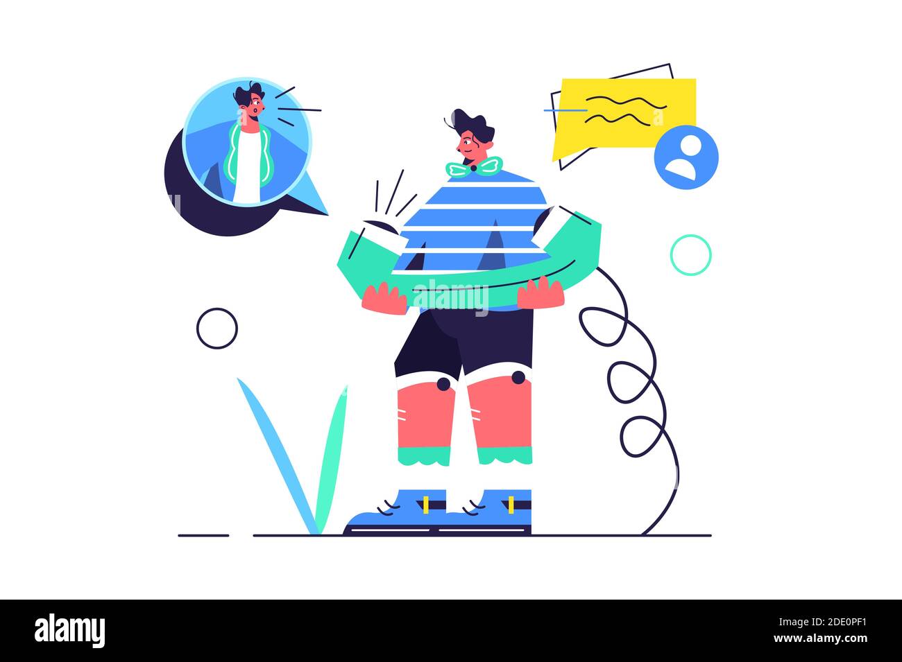 Man talking on phone hand Cut Out Stock Images & Pictures - Alamy